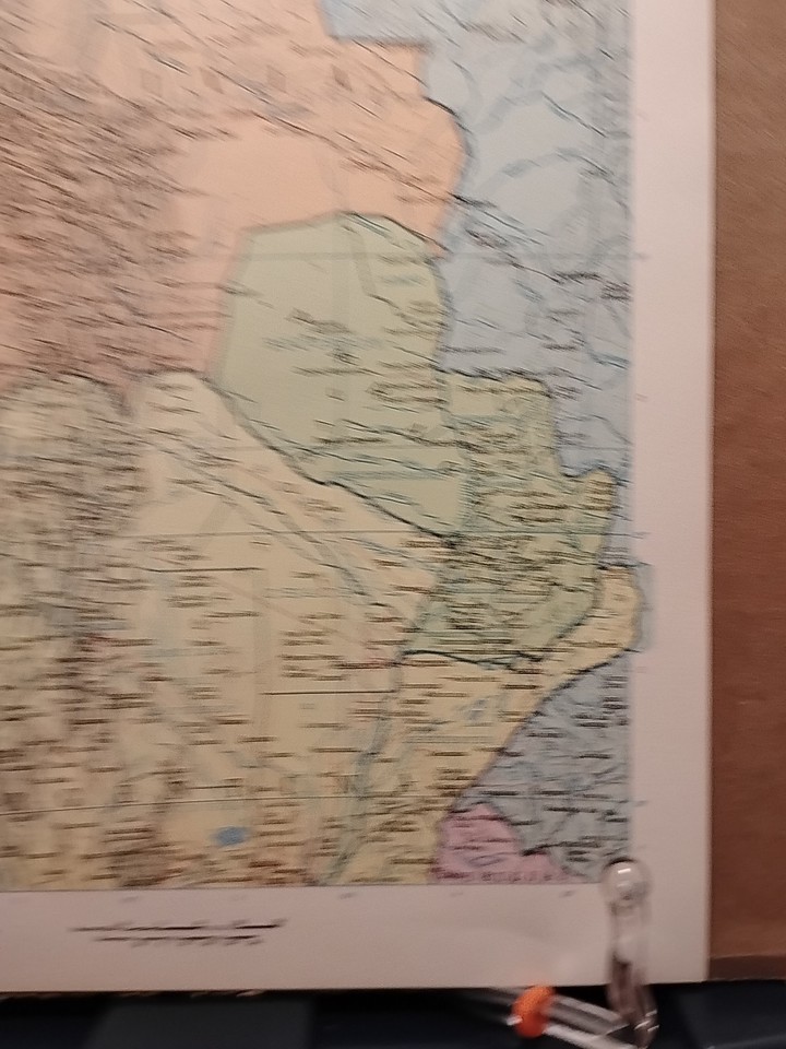 1966 Vintage BOLIVIA & PARAGUAY Old MCM Atlas Map - Rand McNally World ...