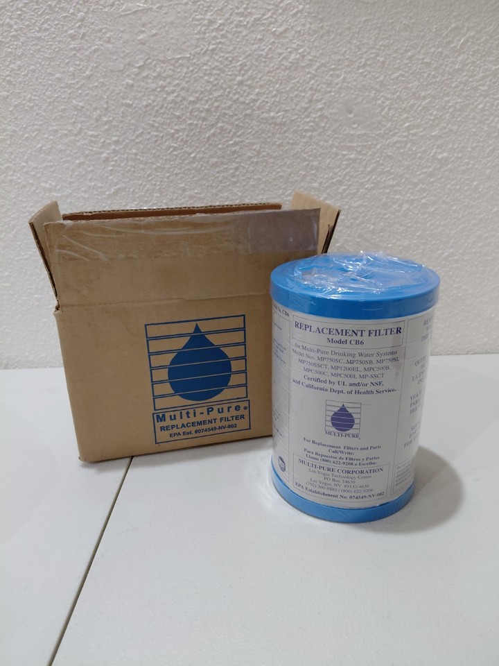 Open Box Multi-Pure CB6 Replacement Filter Cartridge NSF Certified ...