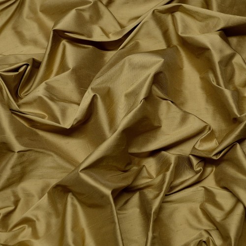 Straw Dusty Yellow 100% Silk Shantung Fabric, 60" Wide, By The Yard (SF ...