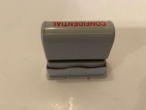 Confidential Stamp Red Needs Ink Pad. | eBay