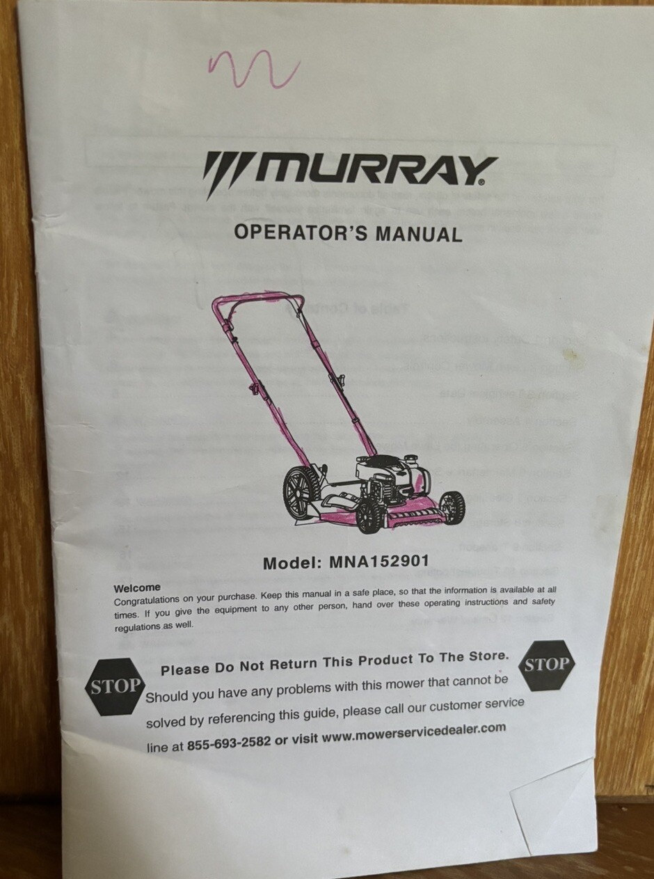 Murray Mowers Model Murray 152901 Original Operator’s Manual | eBay