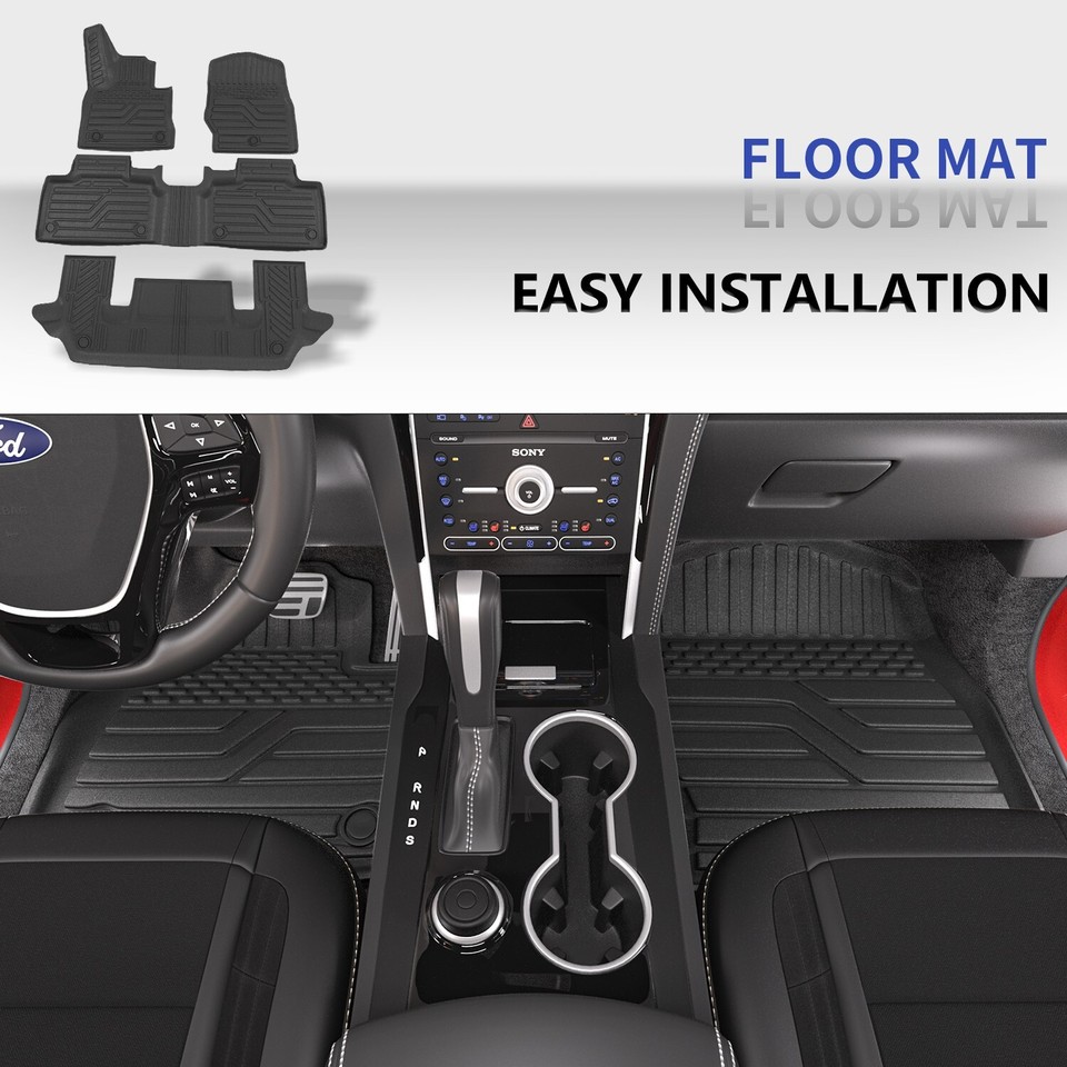For 2020-2026 Ford Explorer Cargo Mats Floor Mats Backrest Mats Trunk ...