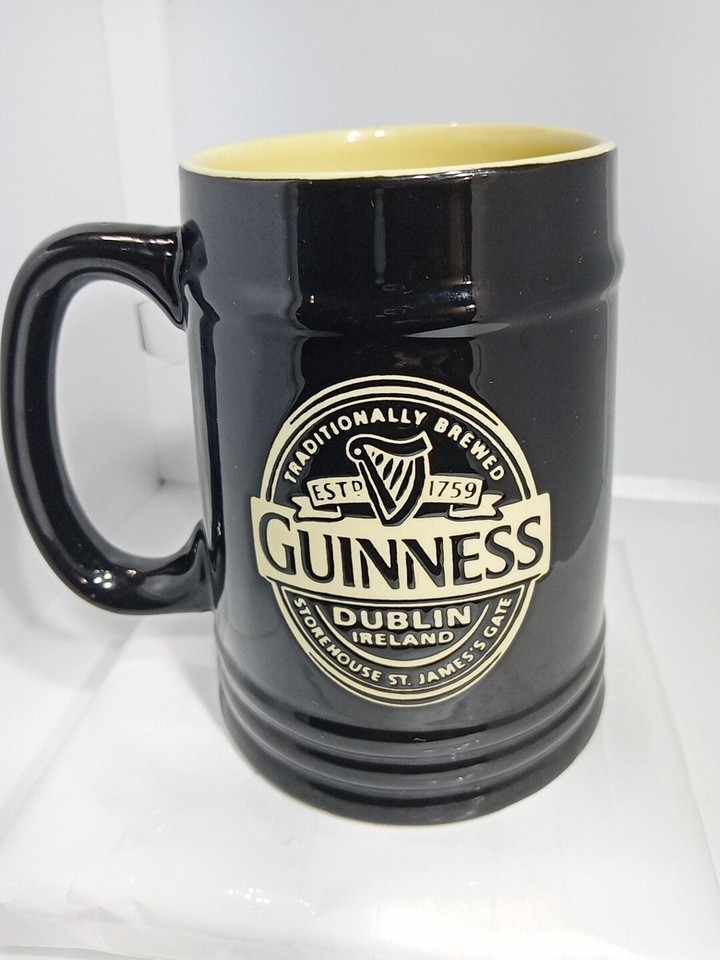 GUINNESS STOUT BEER MUG. GUINNESS BEER STEIN MUG. GUINNESS DECO MUG ...