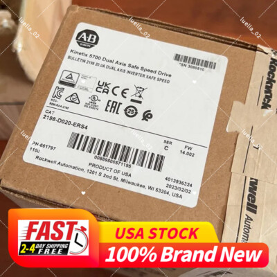 NEW AB 2198-D020-ERS4 NEW Factory Sealed Kinetix 5700 Inverter 2198D020 ...