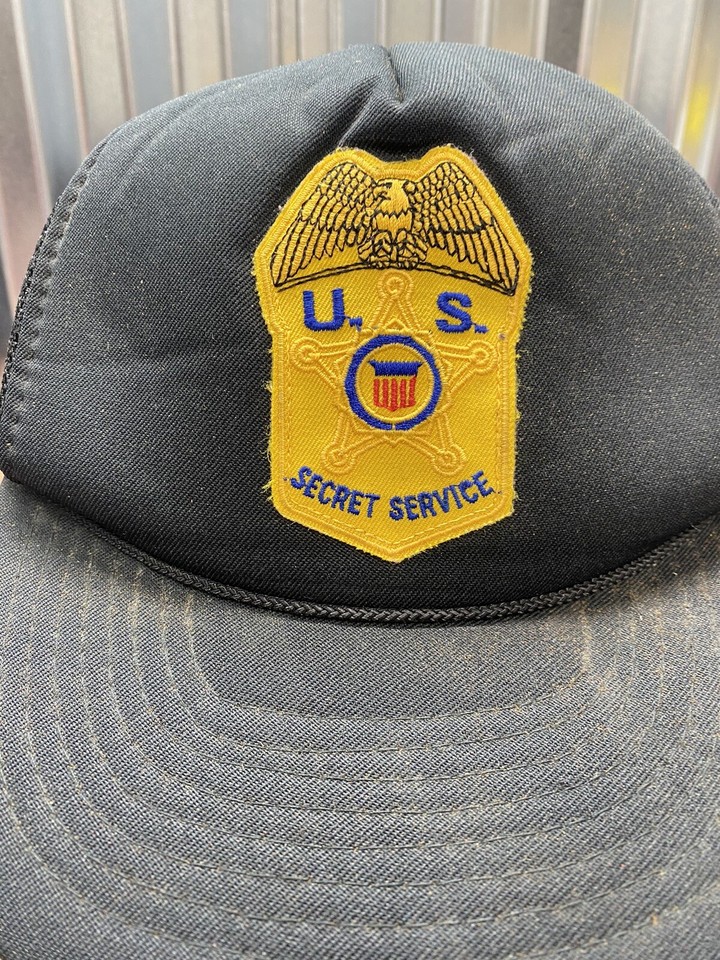 Vintage U.S. Secret Service Patch Hat - Trucker SnapBack Hat / Rare ...