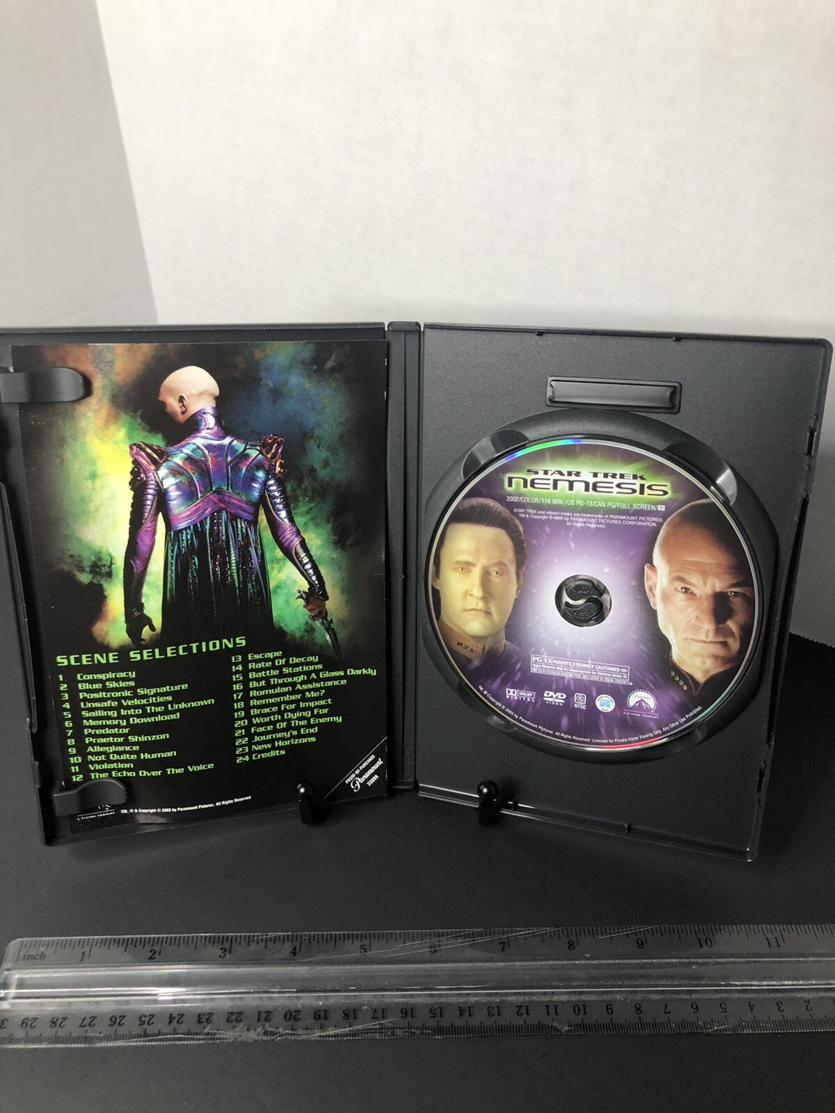 Star Trek: Nemesis (DVD, 2003, Fullscreen, PG-13) Patrick Stewart LeVar ...