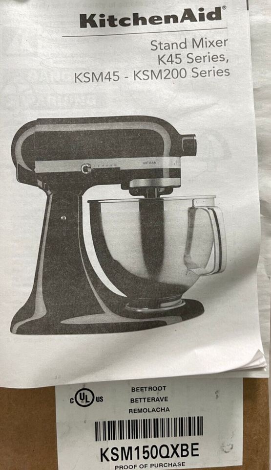 NEW KitchenAid 5-qt Artisan Stand Mixer w/Pastry Beater and Flex Edge ...