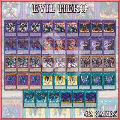 EVIL HERO DECK 42 | Infernal Prodigy Golem Sinister Necrom Wild Cyclone ...