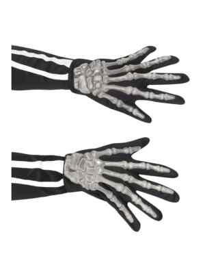 Skeleton Gloves Halloween Horror Skull Claw Bone Skeleton Goth Undead ...