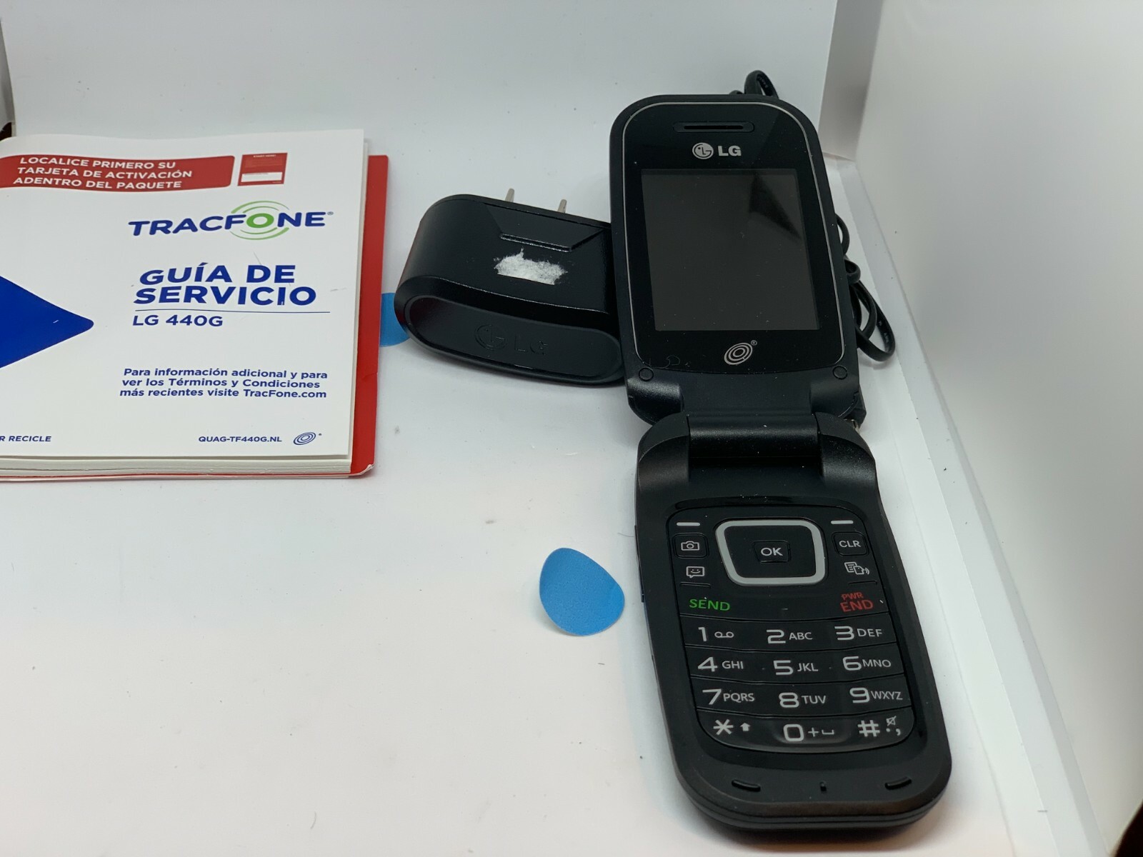 LG 440g (Trac Fone) black flip phone | eBay