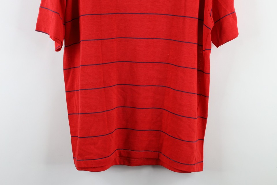 Vintage 80s Disney Mens XL Striped Knit Mickey Mouse Collared Polo ...