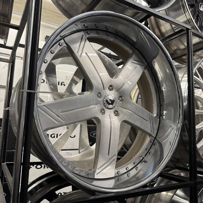 26" FORGIATO WHEELS LINEE 5X4.75-5X5 OLD SCHOOL-BOX CHEVY WHEEL-TIRE ...