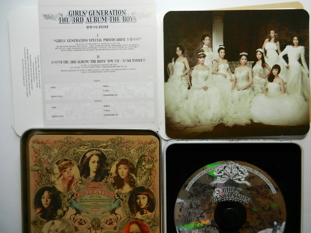 CD Girls' Generation THE BOYS rare big portrait photos with lyrics ...