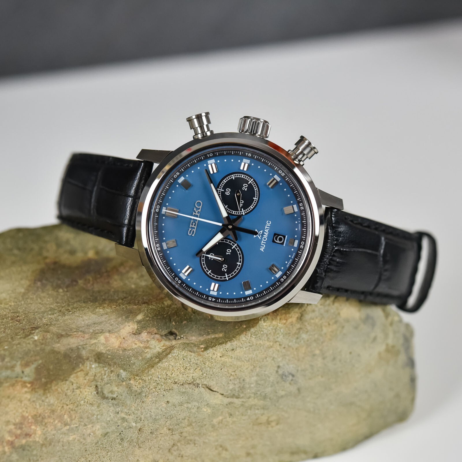 Seiko Speedtimer SBEC011 SRQ039J1 Automatic Blue