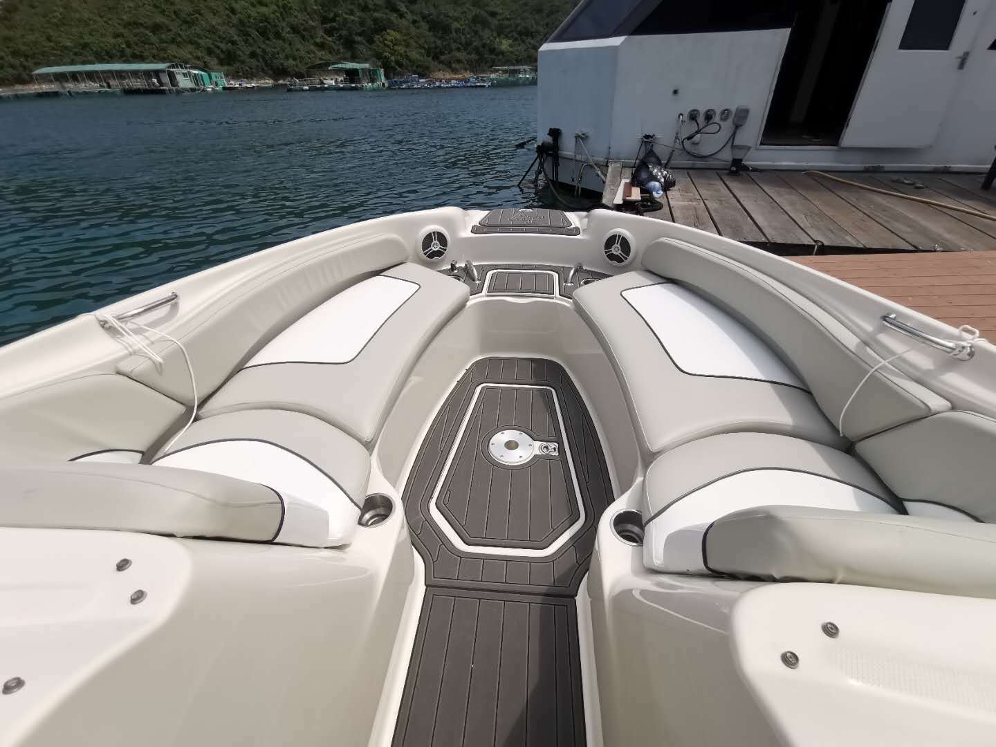 2002-2008 Sea Ray 240 Cockpit swimming platform Pads 1/4" 6mm EVA Teak ...