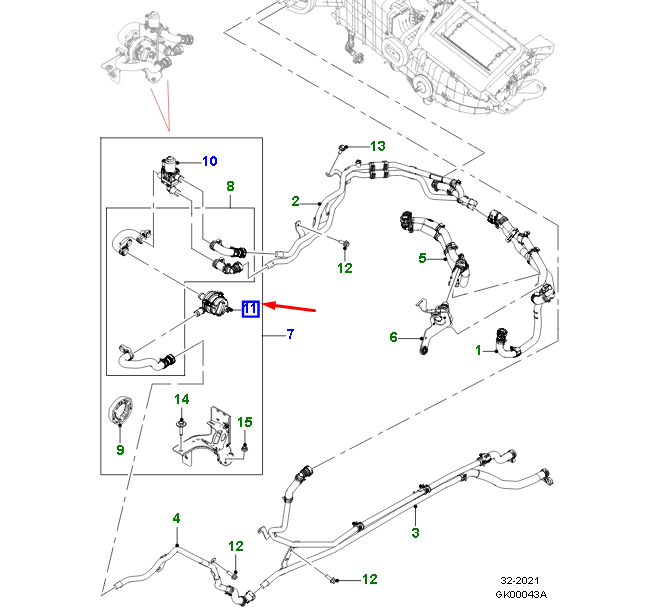 JAGUAR F-PACE X761 Electric Water Pump J9C5560 NEW GENUINE | eBay