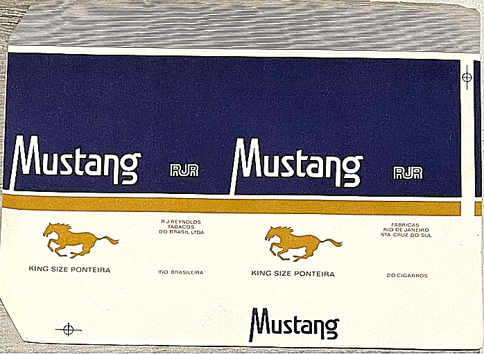 Mustang - Vintage Cigarette Collection - Brazil 🇧🇷 - 70s - Empty Pack ...