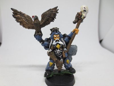 Warhammer 40K Space Wolves Njal Stormcaller oop Metal Painted G84 | eBay