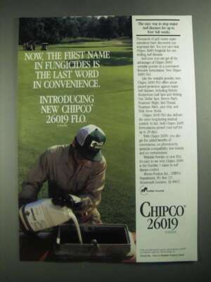 1987 Rhone-Poulenc Chipco 26019 Ad - First Name in Fungicides | eBay