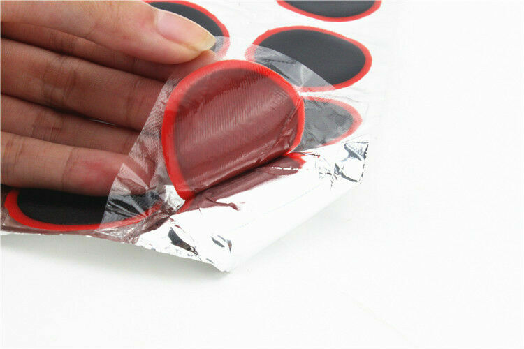 48PCS Rubber Puncture Patches Bicycle Bike Tire Tyre Tube Repair Piece ...