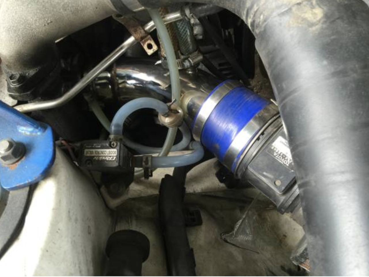 J-Pipe Remove Kit Alloy Intake 80mm Pipe +Powerflow Fit Toyota Chaser ...