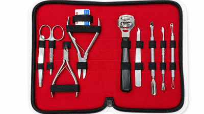 9pcs Professional manicure kit foot care tools Clippers Cutter Tools ...