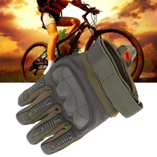 ­ Green Motorcycle Hard Knuckle Breathable Good Grip Anti Slip Full ...