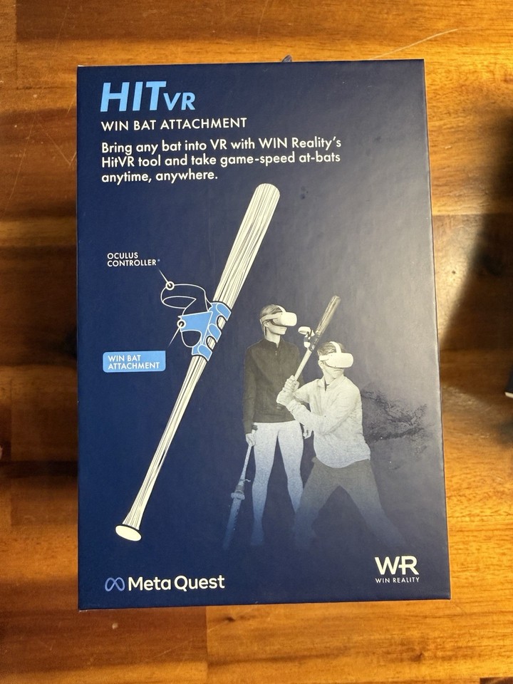 Win Reality Hit Vr Baseball & Softball Bat Attachment Meta Quest Oculus ...