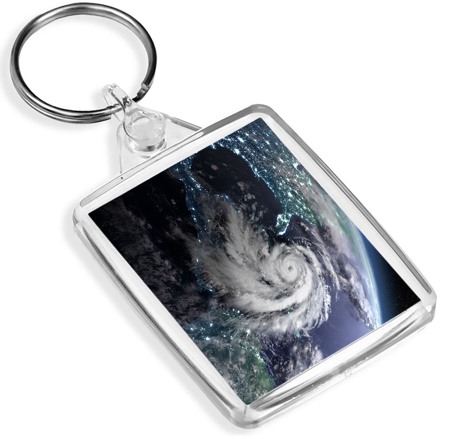 Awesome Hurricane Keyring Storm Space Earth Florida America Keyring ...