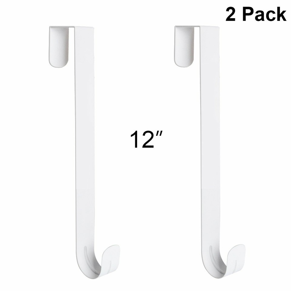 2Pcs 12" Long Over Wreath Metal Hanger Hook The Door Hanger For Front ...
