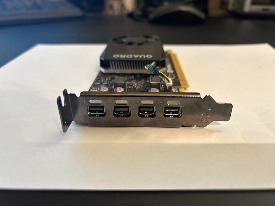 NVIDIA Quadro P1000 4GB 128-bit GDDR5 Graphics Card/ 4*Mini DP/ Short ...