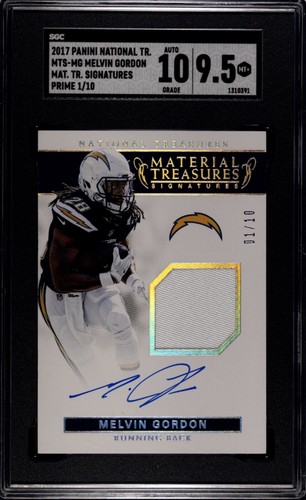 2017 Melvin Gordon National Treasures Patch Autograph /10 | eBay
