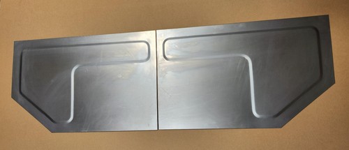 1953-1956 Ford F100 Truck Custom 18Ga. 2 Pc. Bead Rolled Firewall Panel ...