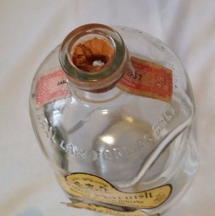 Vintage Grand Macnish Scotch Whiskey Dimpled Bottle 4/5 Quart | eBay