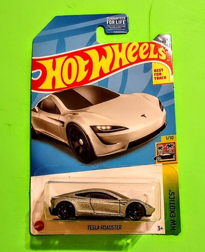 •2021 Hot Wheels-TESLA ROADSTER-HW Exotics (Silver) DieCast-1/10• | eBay