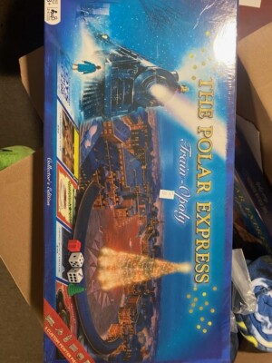 The Polar Express Train-Opoly Collector's Edition Board Game NEW Sealed ...