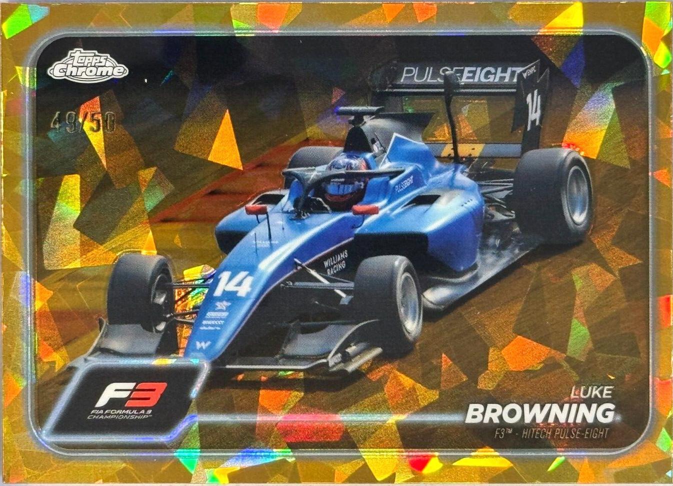 2024 Topps Chrome Sapphire Edition Formula 1 - F3 Cars Luke Browning ...