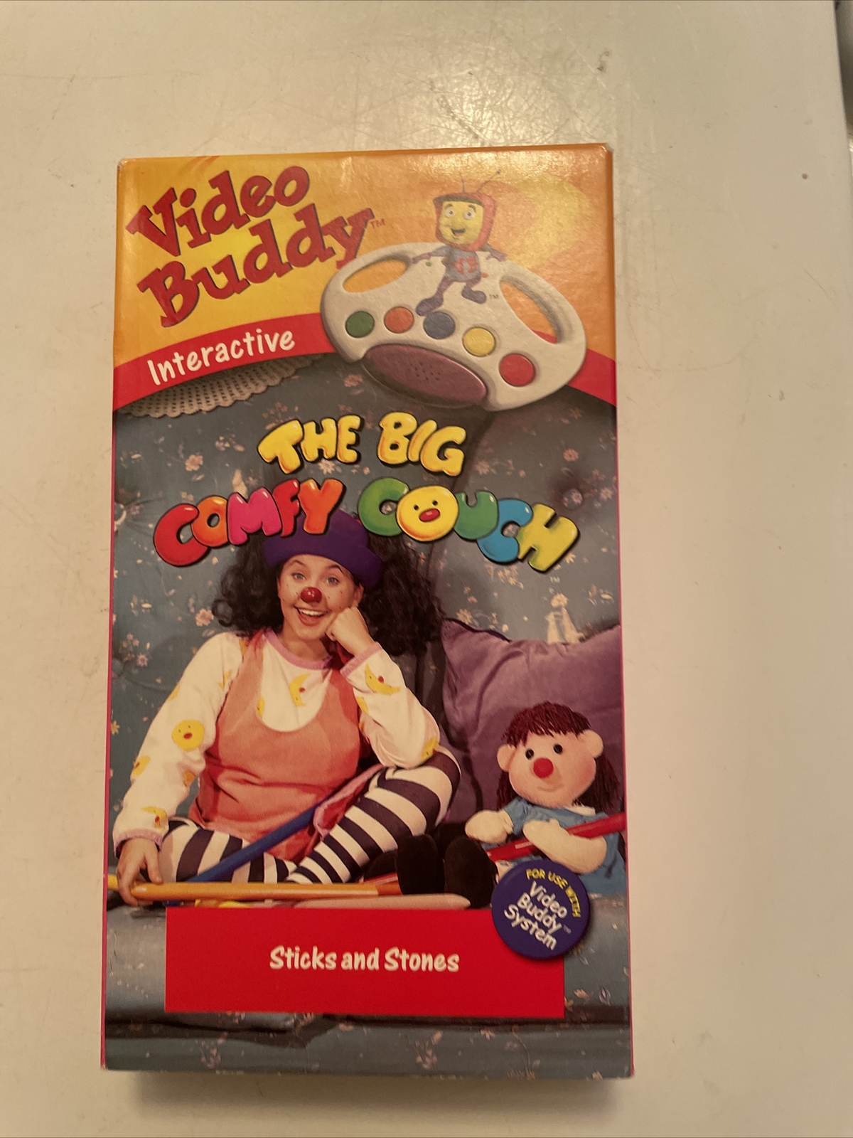 Video Buddy Interactive Big Comfy Couch Sticks & Stones(VHS 1999)RARE ...
