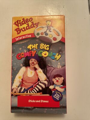 Video Buddy Interactive Big Comfy Couch Sticks & Stones(VHS 1999)RARE ...