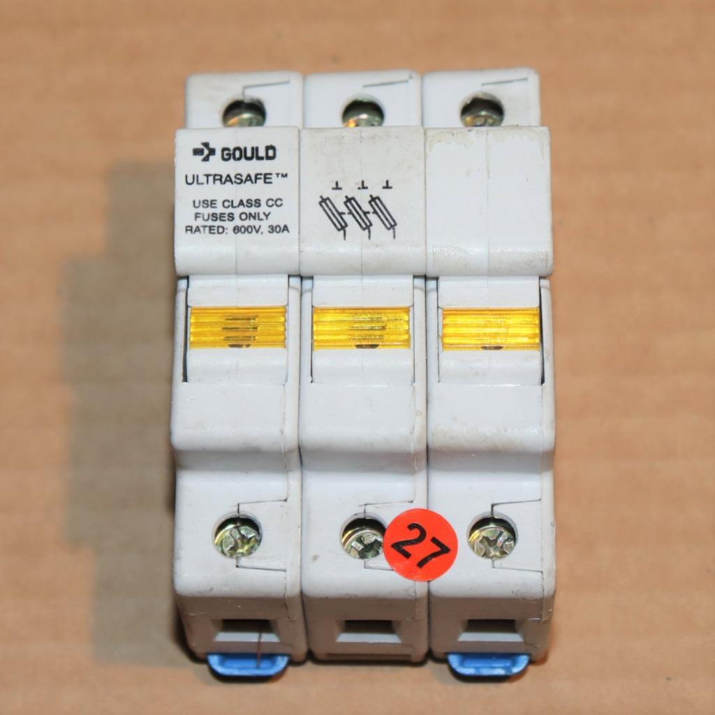 One Gould Ultrasafe USCC3I 3 Pole Fuse Holder 30 Amp 600 Volts | eBay