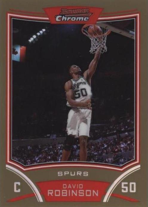 2008-09 Bowman Draft Picks & Stars - Chrome David Robinson #107 Gold ...