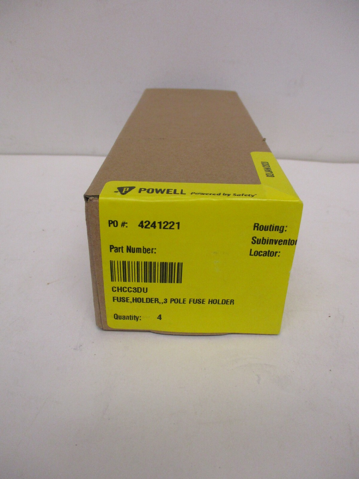 BUSSMANN CHCC3DU, LOT OF 4 SETS OF 3 POLE MODULAR FUSE HOLDER, 600V 30A ...