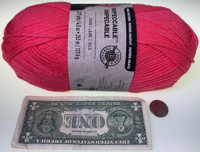 Impeccable Yarn Arbor Rose Loops & Threads Worsted Weight Neon Hot Pink ...