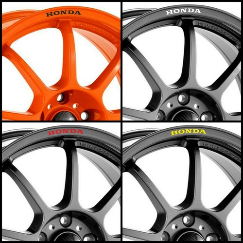 x8 HONDA Rim Wheel Alloy Decals Stickers Type R S Civic Accord Integra ...
