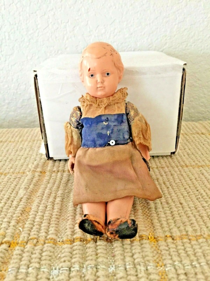 RGCF ~ Antique German 5.5" Celluloid Dollhouse Turtle Mark Doll | eBay