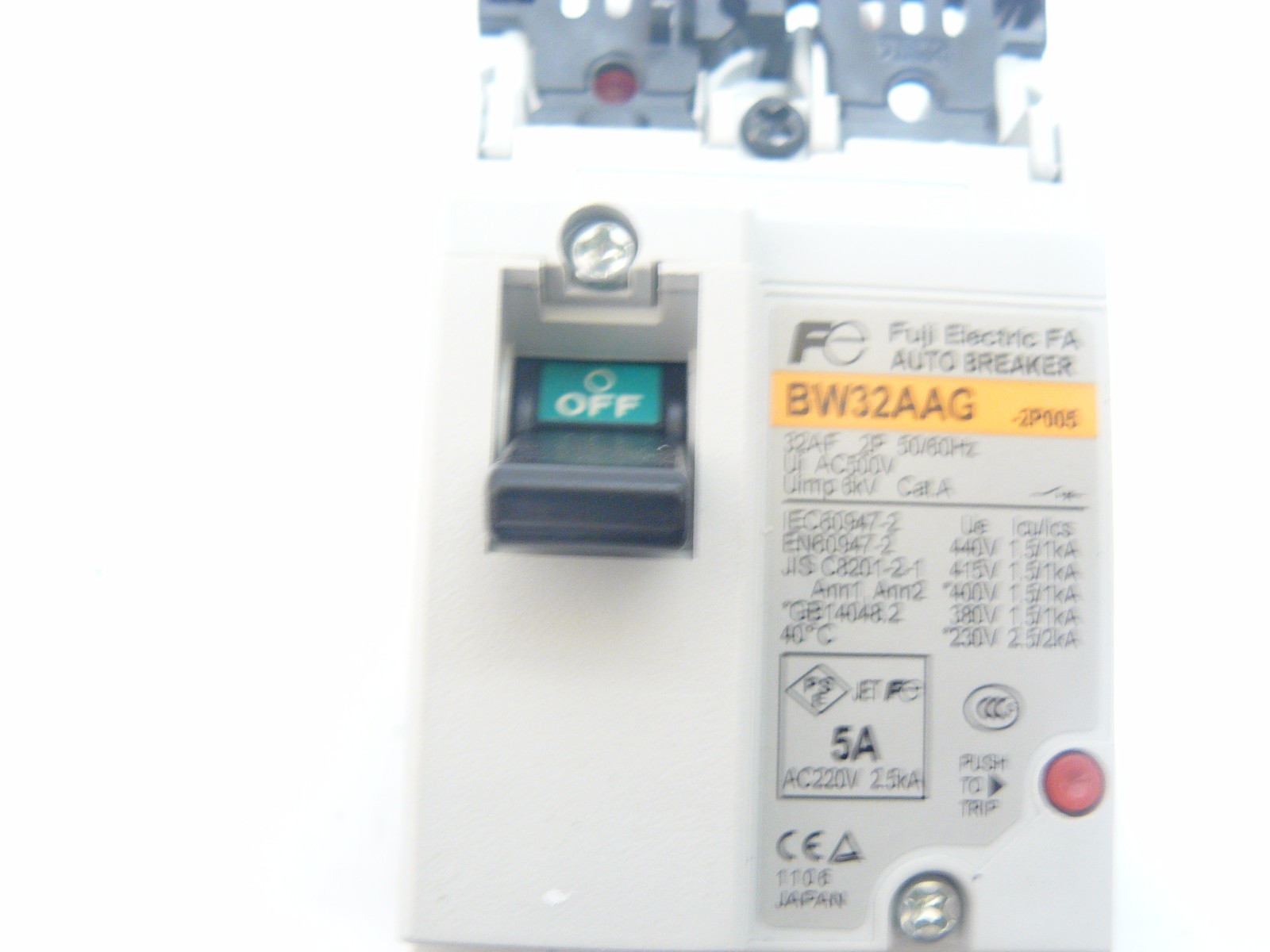 FUJI CIRCUIT BREAKER BW32AAG 5AMP 32AF 2P 50HZ/60HZ NEW | eBay UK