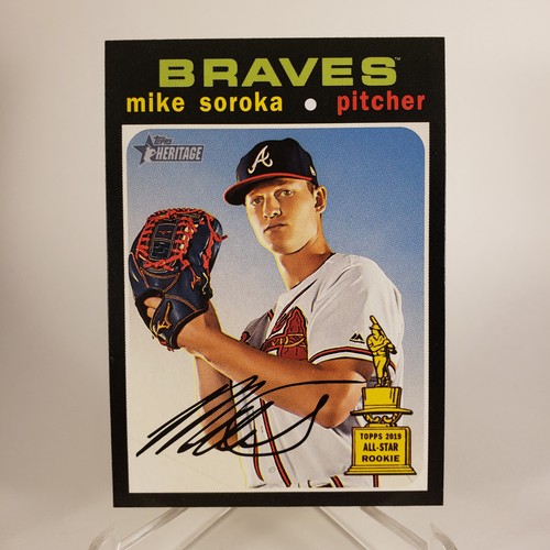 Mike Soroka 2020 Topps Heritage #245 All-Star Rookie Trophy Atlanta ...