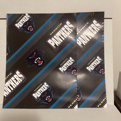 2 Sheets Penrith Panthers NRL Wrapping Paper - Jersey Football New ...