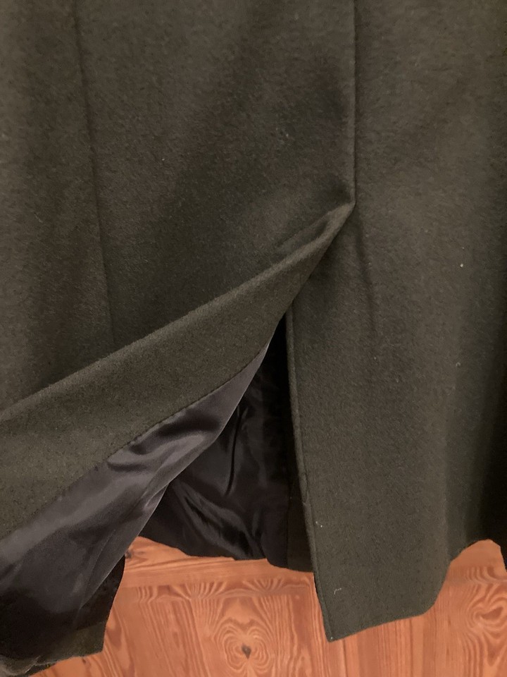 BNWOT GEORGE OLIVE GREEN DOUBLE BREASTED MILITARY STYLE LINED COAT SIZE ...