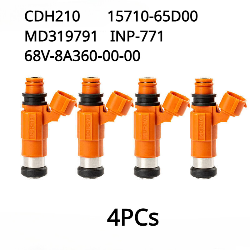 4Pcs Fuel Injectors Fit For Suzuki Outboard DF90 100 DF115 DF140 CDH210 ...